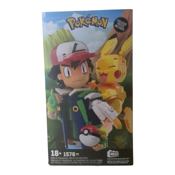 Mega Construx | Toys | Mega Construx Pokemon Ash Pikachu Path To ...